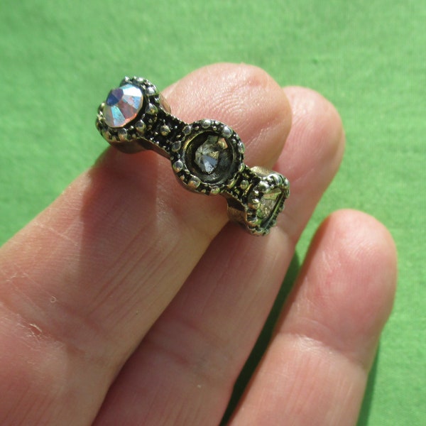 Rhinestone Stretch Ring - Etsy