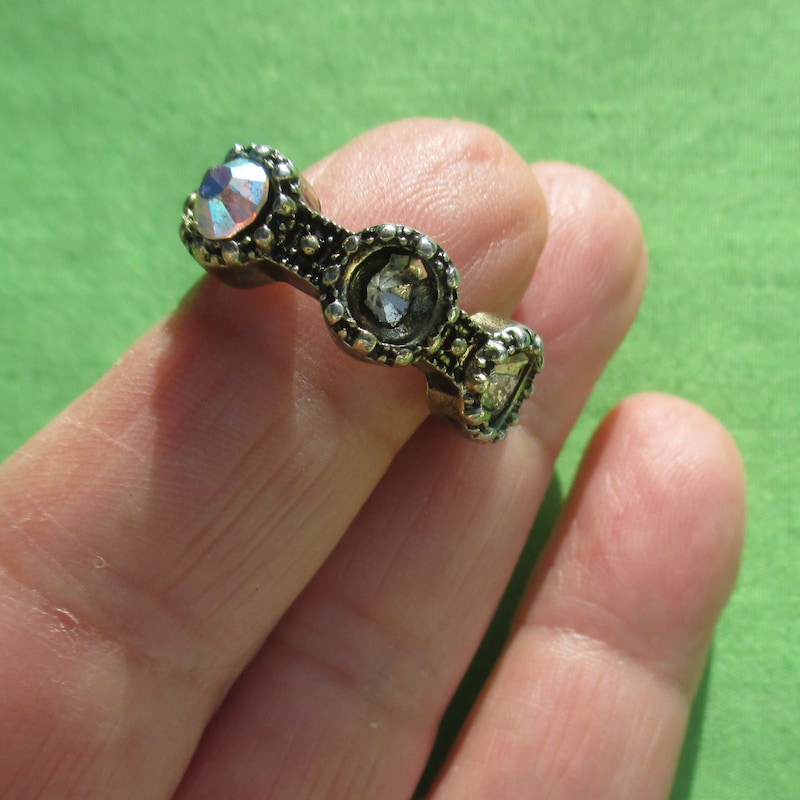 Rhinestone Stretch Ring - Etsy
