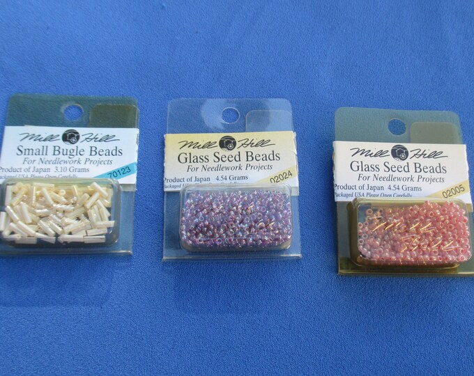 Lot of Mill Hill Partial Glass Seed Beads for Needlework Projects - Etsy