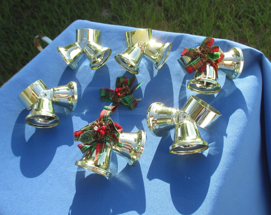 Lot of Jingle Bell Christmas Metal Napkin Rings Repair, Repurpose - Etsy