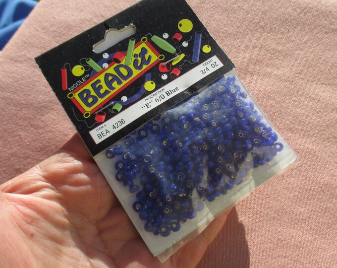 Nicole Bead It Cobalt Blue Seed Beads - Etsy