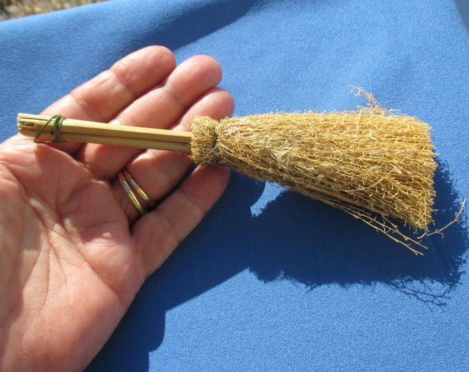 Miniature Straw Broom - Etsy