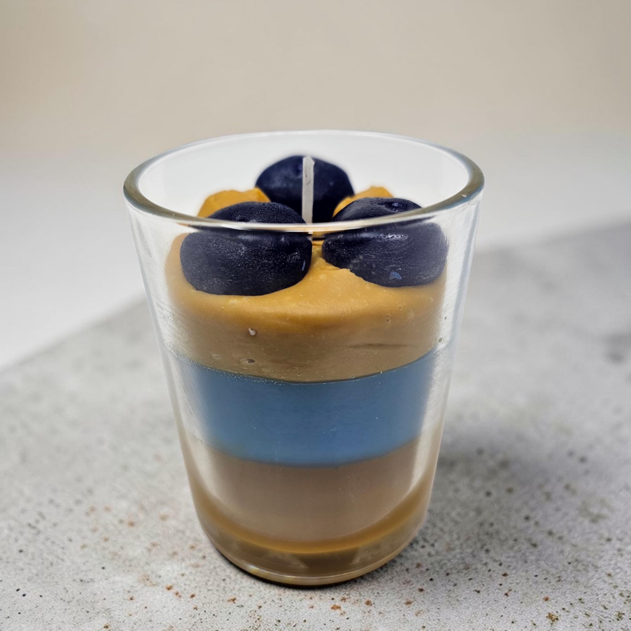 Single Dessert Shot Glass / Votive Candles - Blueberry Muffin - Etsy