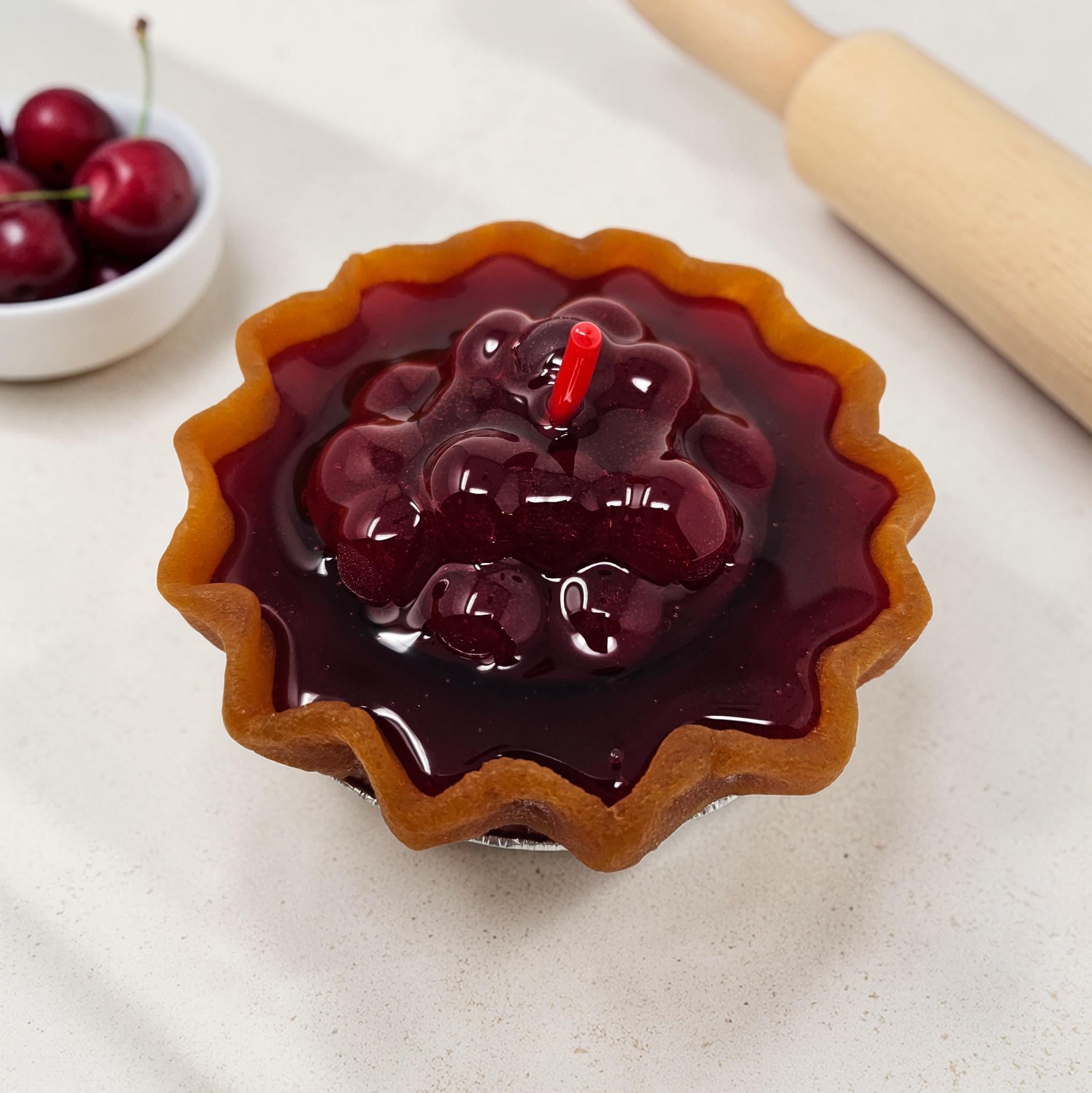 3 Inch Scented Cherry Pie Candle - Etsy