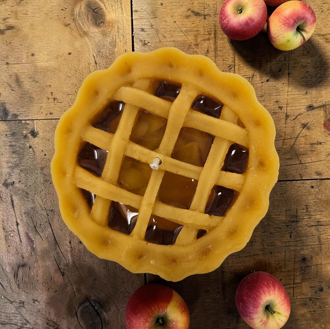 3 Inch Scented Apple Pie Candle - Etsy