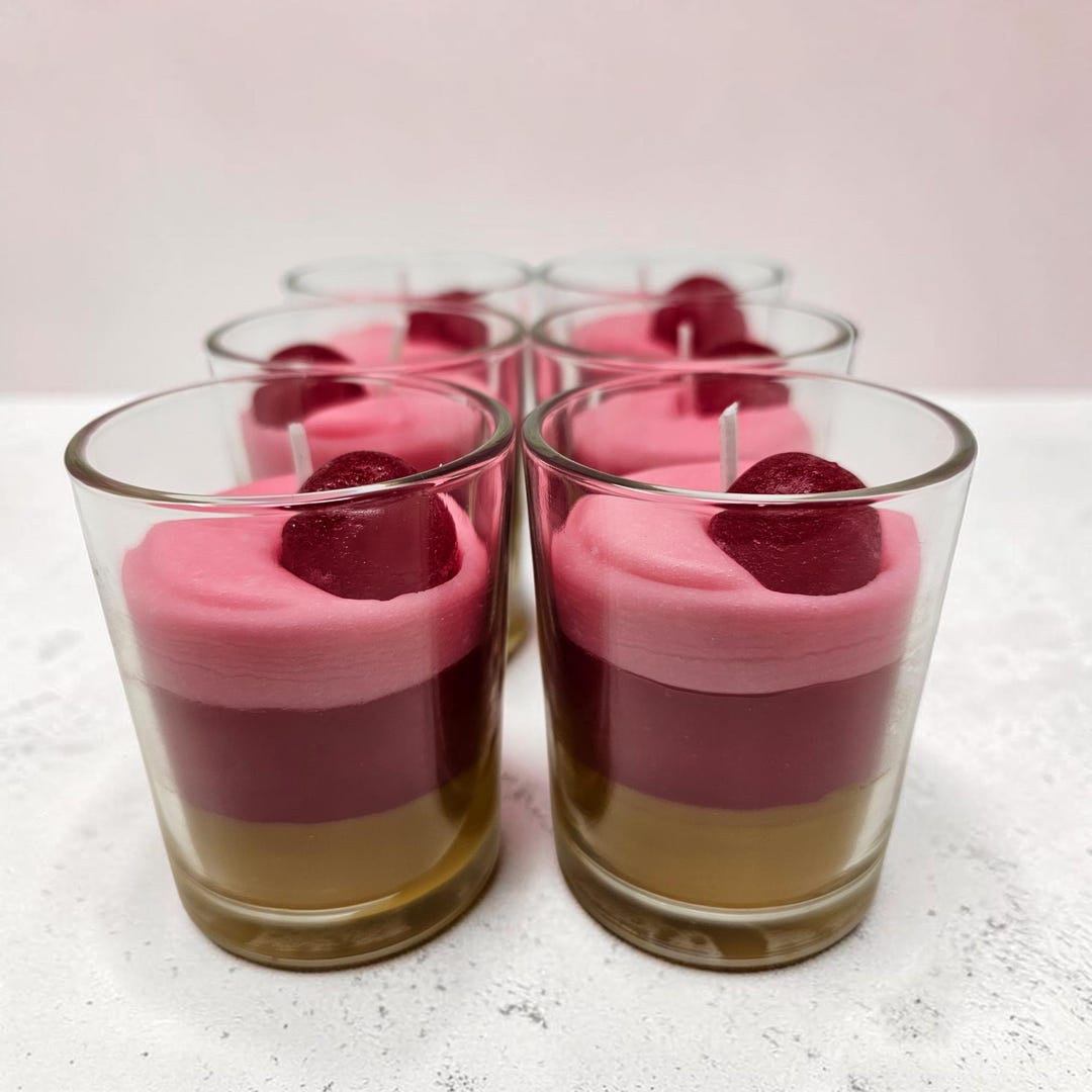 Single Dessert Shot Glass / Votive Candles - Cherry Pie - Etsy