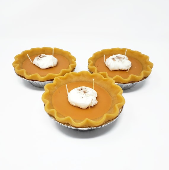 5 Inch Scented Pumpkin Pie Candle | Etsy