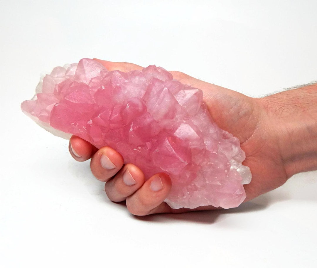 Extra Large Rose Quartz Crystal Inspired Soap - Etsy