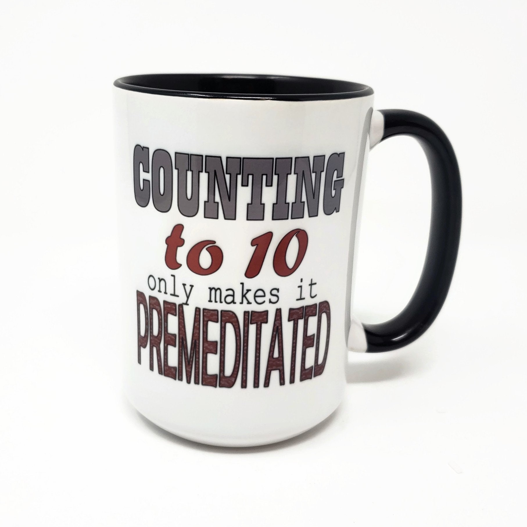 15 oz Extra Large Coffee Mug Counting to 10 | Etsy