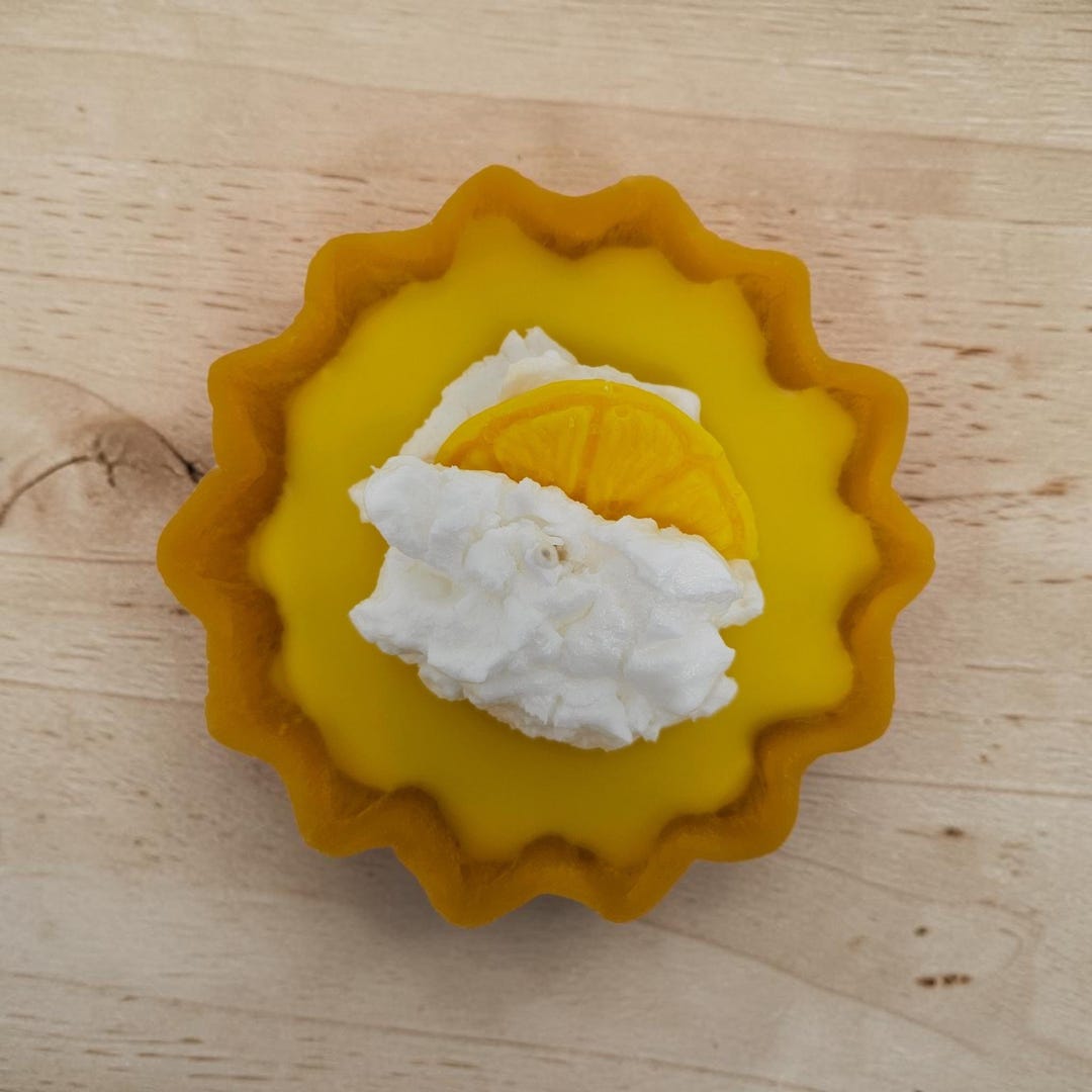 3 Inch Scented Lemon Pie Candle - Etsy