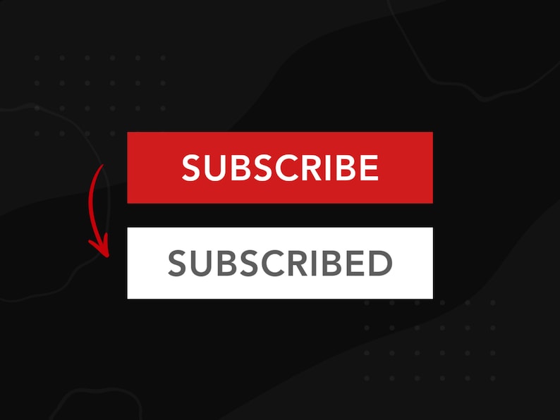 Youtube Subscribe Overlay, Animated Social Media Button Lower-third for ...