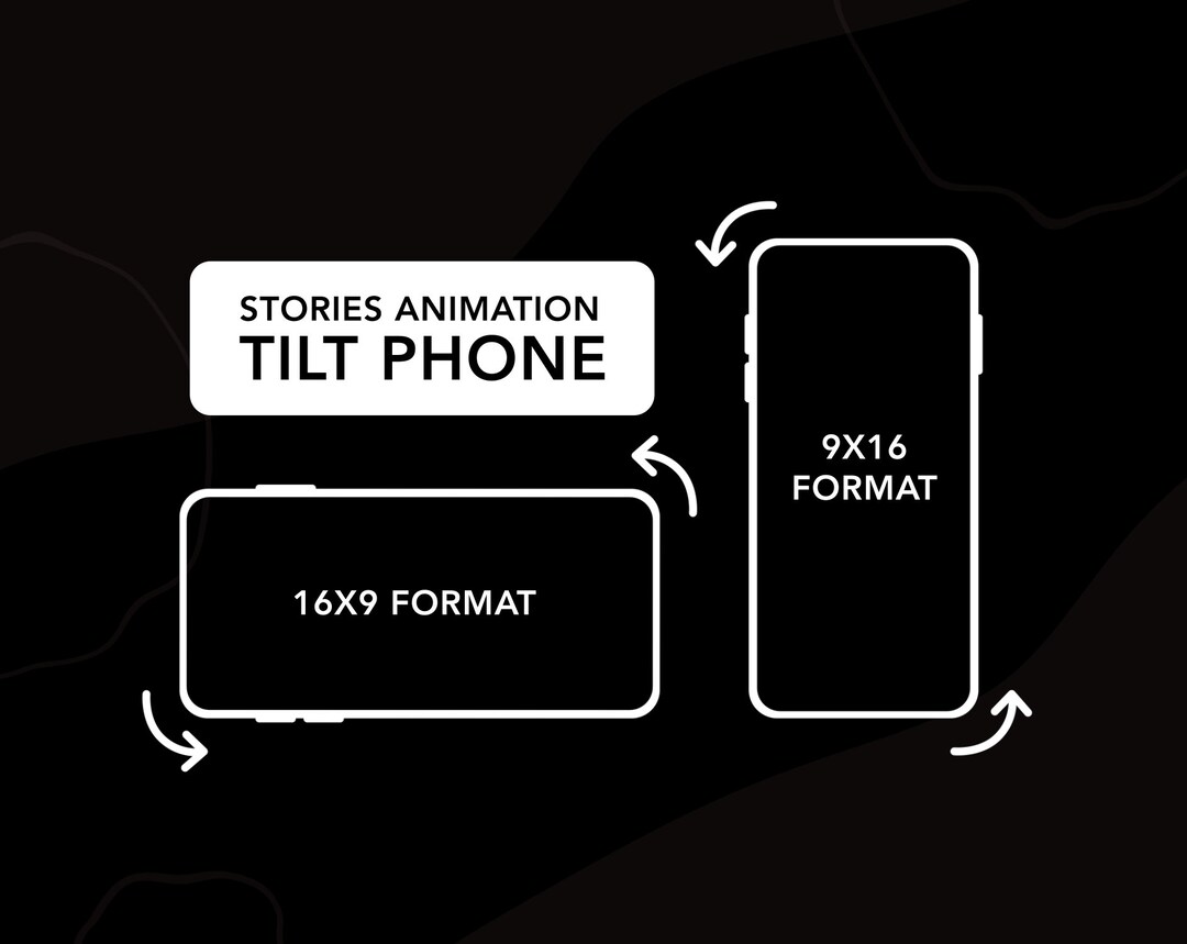 Tilt Phone Animation for Instagram, Tilt Phone Overlay, Lower-third, Animated Social Media ...