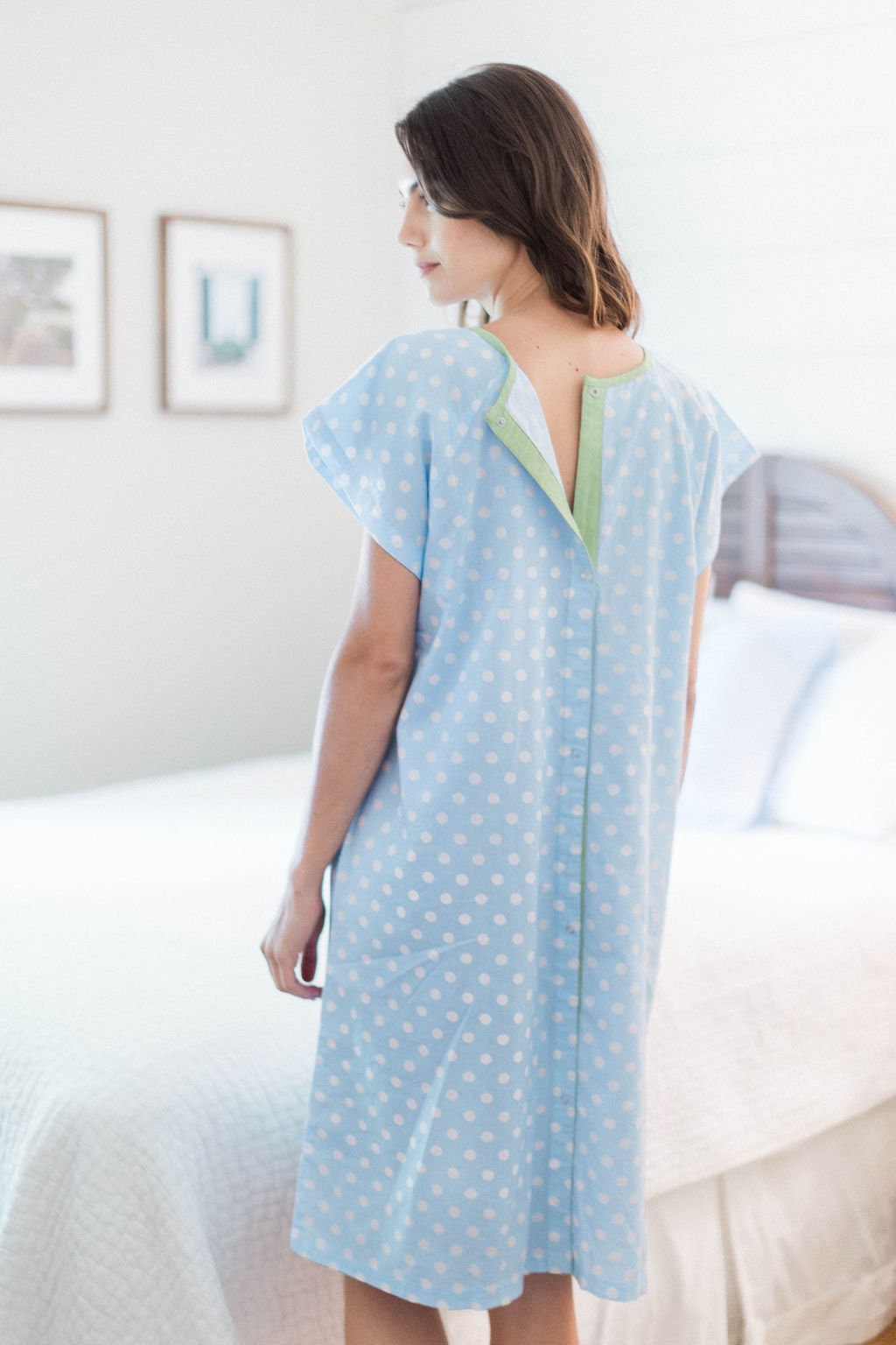 Maternity Labor Delivery Hospital Gown GOWNIE & PILLOWCASE and | Etsy