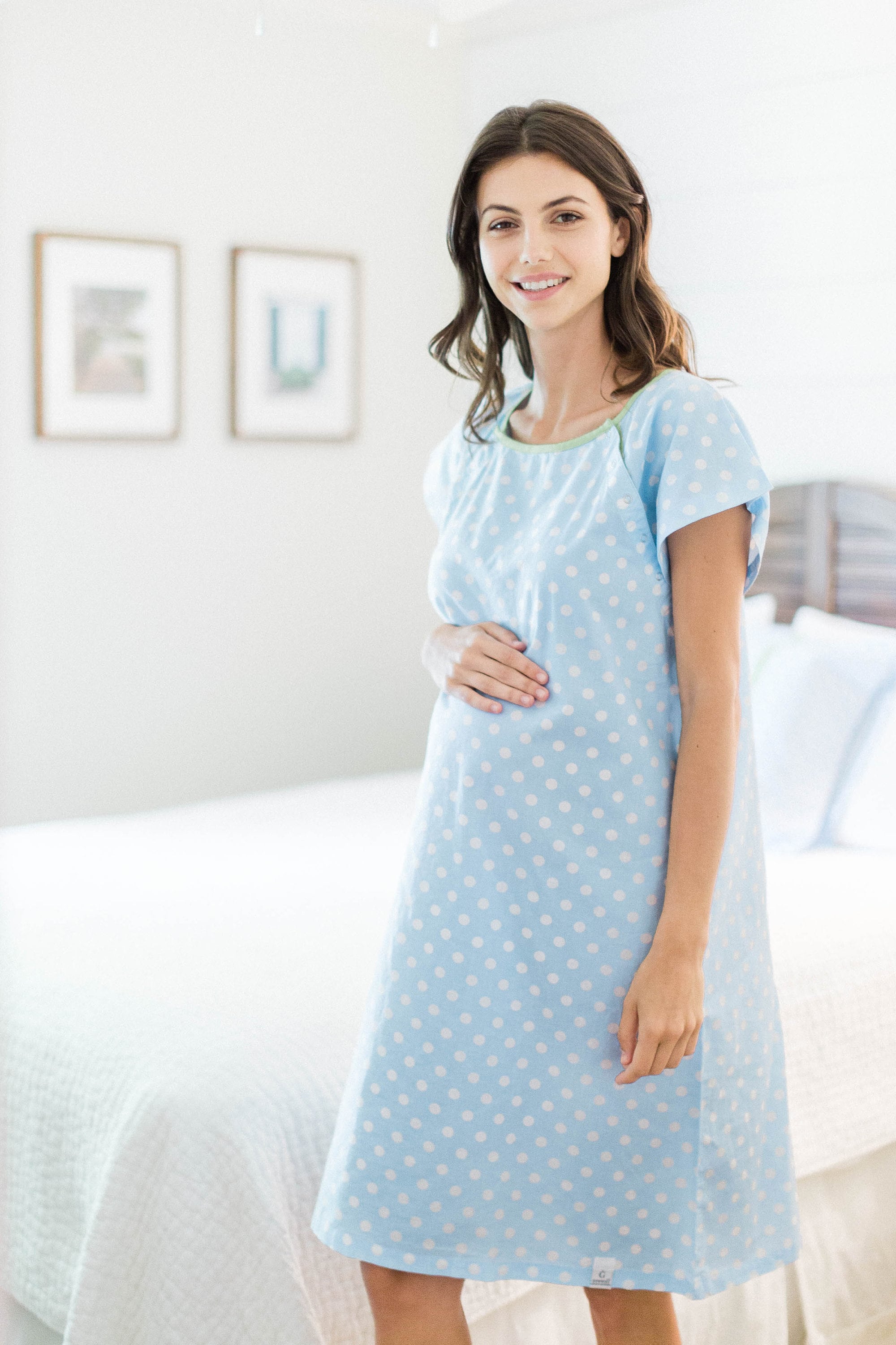 Maternity Labor Delivery Hospital Gown GOWNIE & PILLOWCASE and | Etsy