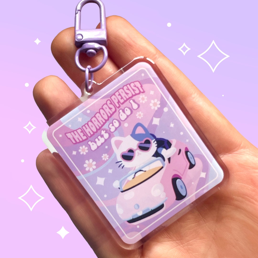 The Horrors Persist but so Do I Epoxy Acrylic Charm Keyring | Cute ...
