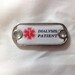 Medical Alert "dialysis Patient" Dog Tag Style Paracord Charm - Etsy