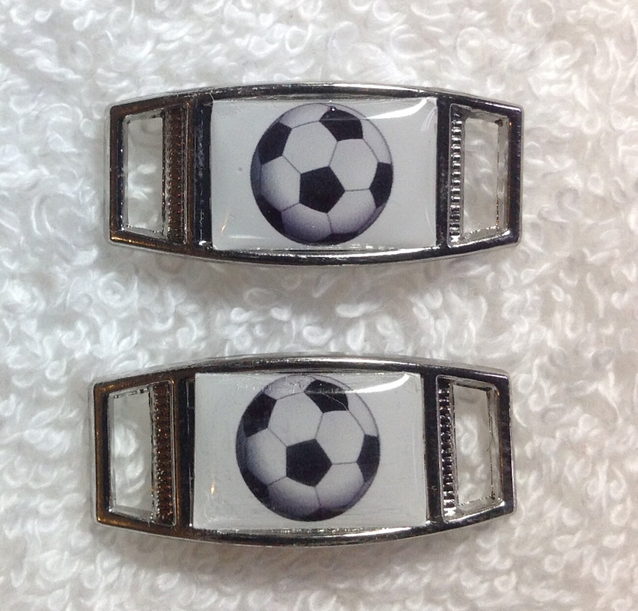 Custom Soccer Ball Paracord Shoe Lace Charm Set of Two (2) of Your ...
