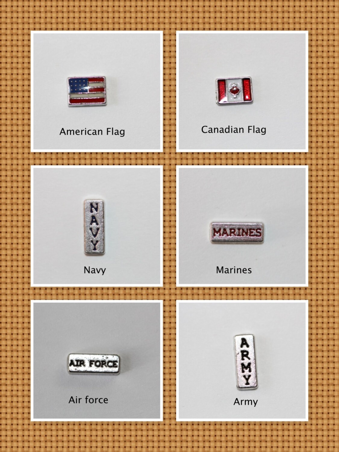 Floating Charms for Living Locket, Flag and Country, American USA Flag ...
