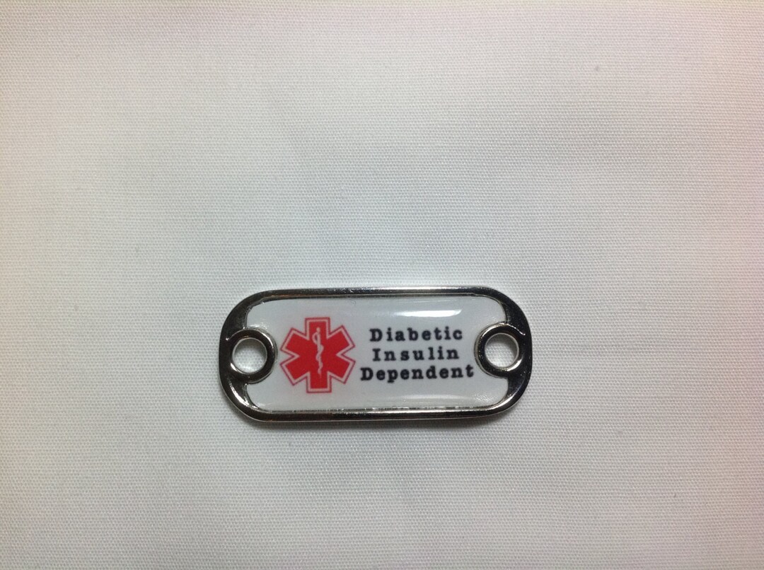 Medical Alert "diabetic Insulin Dependent " Dog Tag Style Paracord ...