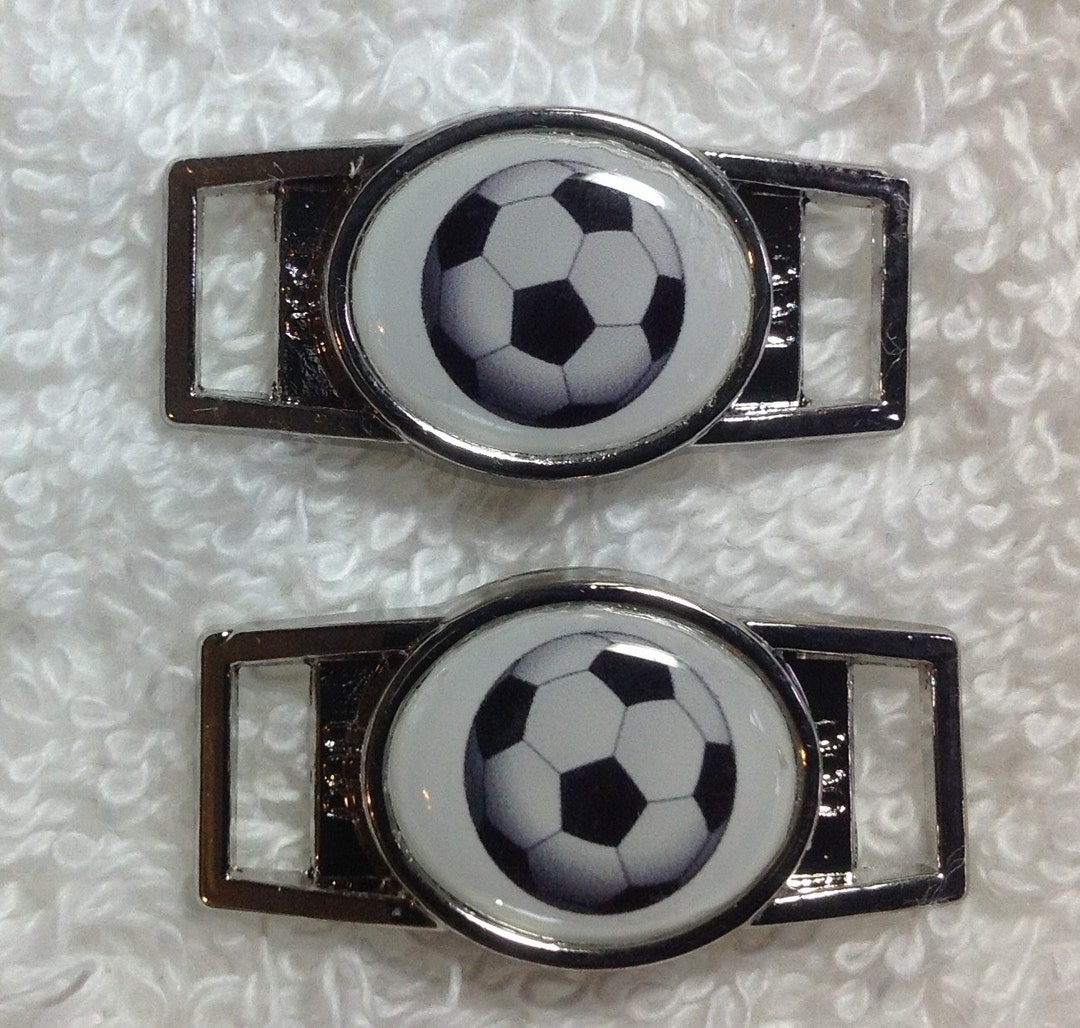 Custom Soccer Ball Paracord Shoe Lace Charm Set of Two (2) of Your ...