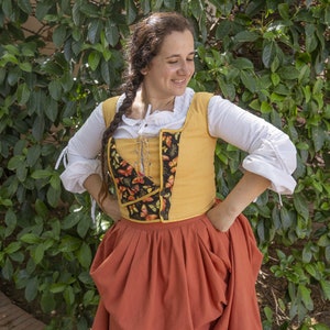 Gathered Medieval Skirt "leonor"; Woman's Medieval Long Skirt ...