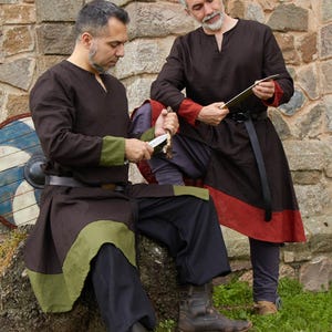 Tabard Medieval for Man "conrad", Medieval Tunic Men, Long Sleeve ...
