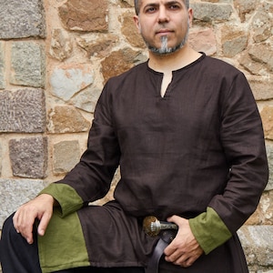 Tabard Medieval for Man "conrad", Medieval Tunic Men, Long Sleeve ...