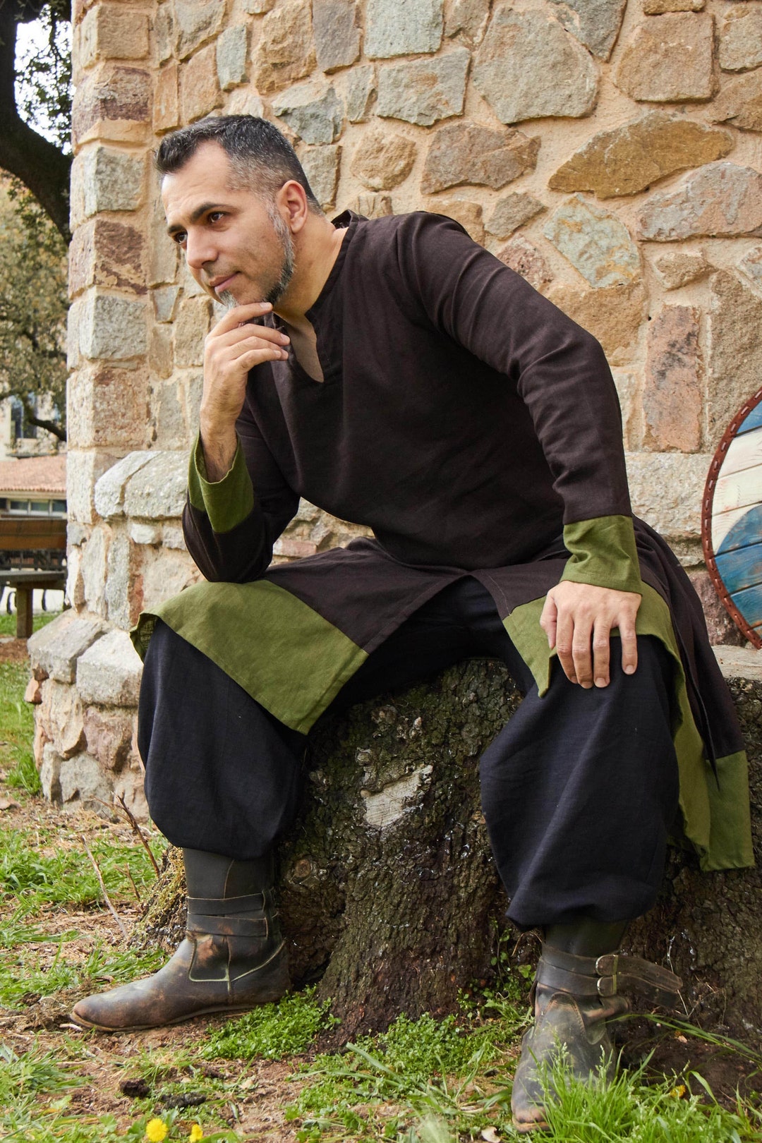 Tabard Medieval for Man "conrad", Medieval Tunic Men, Long Sleeve ...