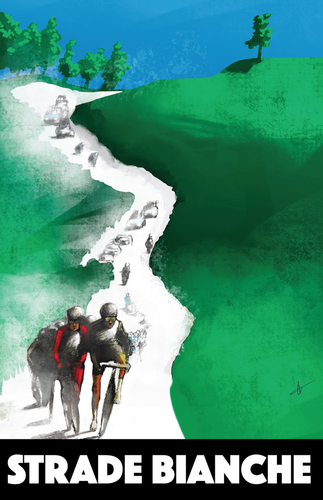 Strade Bianche Poster - Etsy