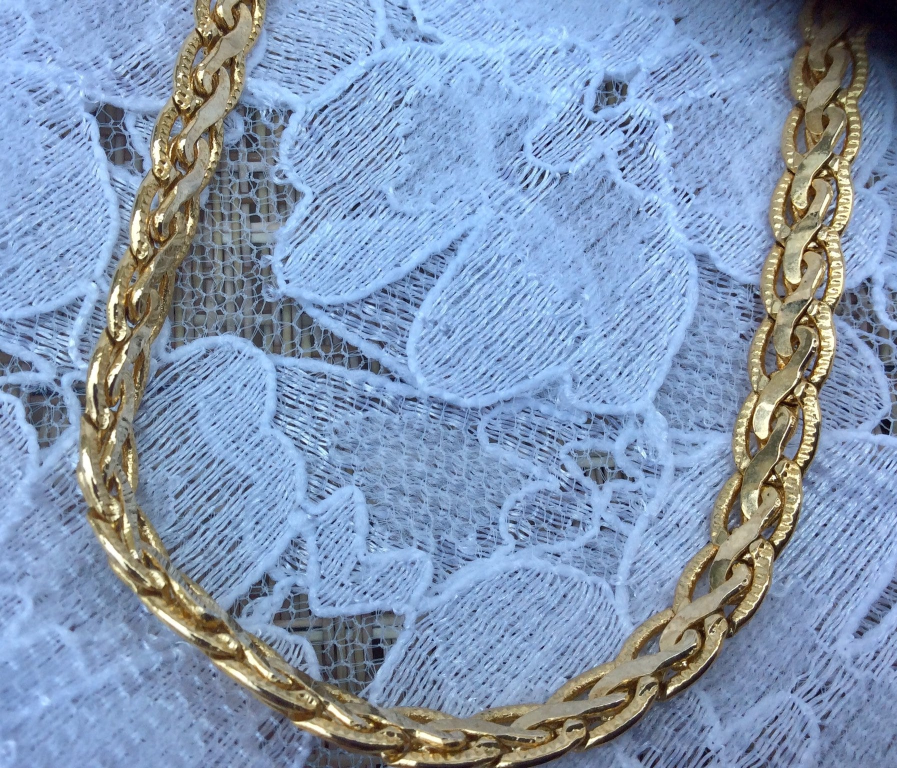Chain Korea Gold Tone Necklace - Etsy UK