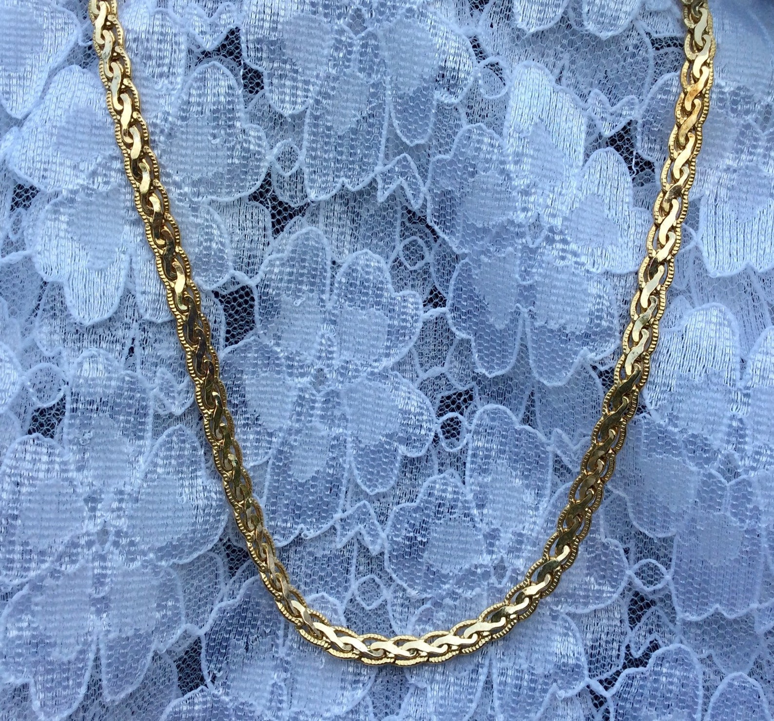 Chain Korea Gold Tone Necklace - Etsy UK