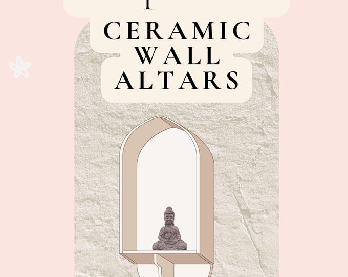 Ceramic Wall Alter, Ceramic Wall Art, Wall Shelf, Wall Alter, Wall ...