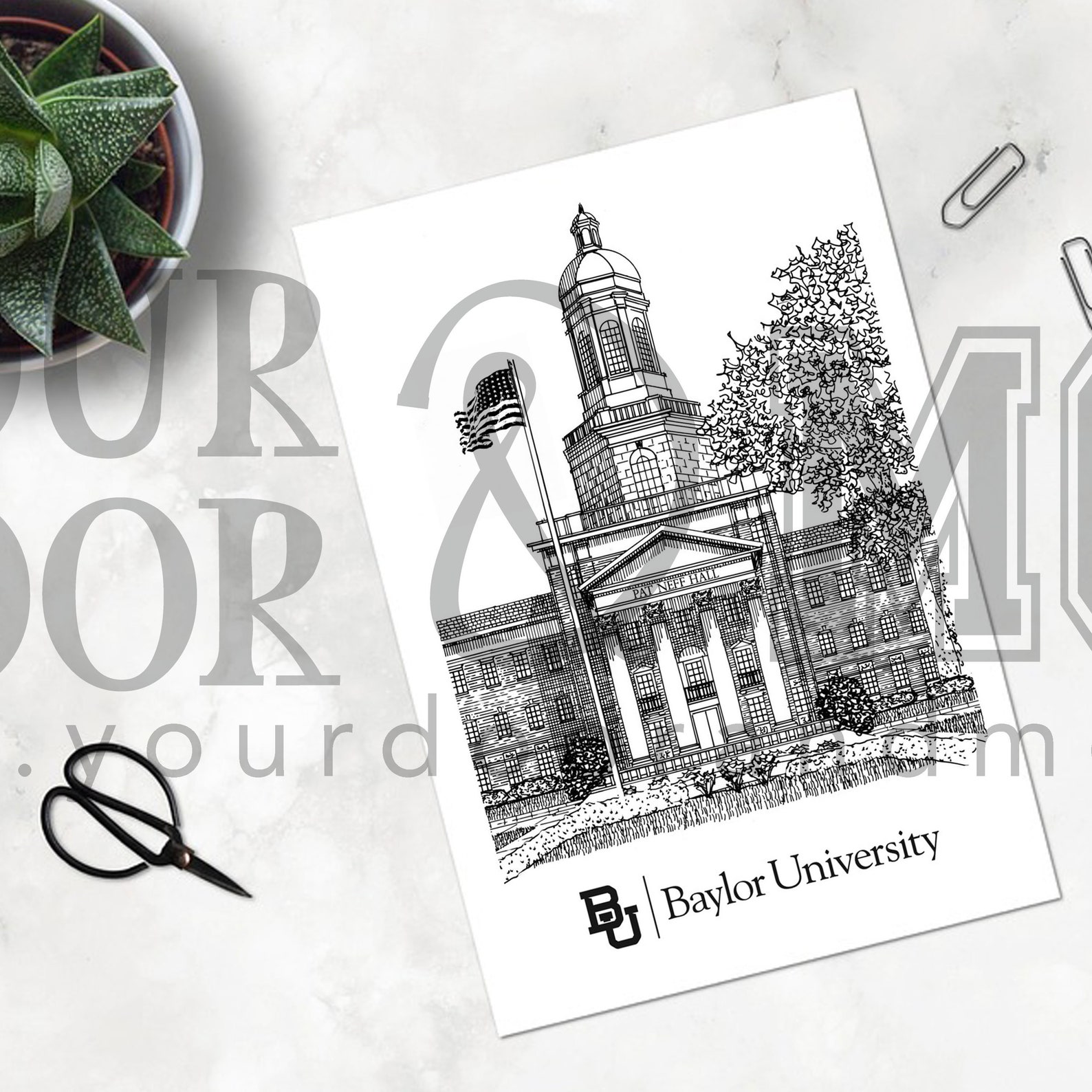 Baylor University Patt Neff Waco Texas Baylor Bear Graduation Gift Alum ...