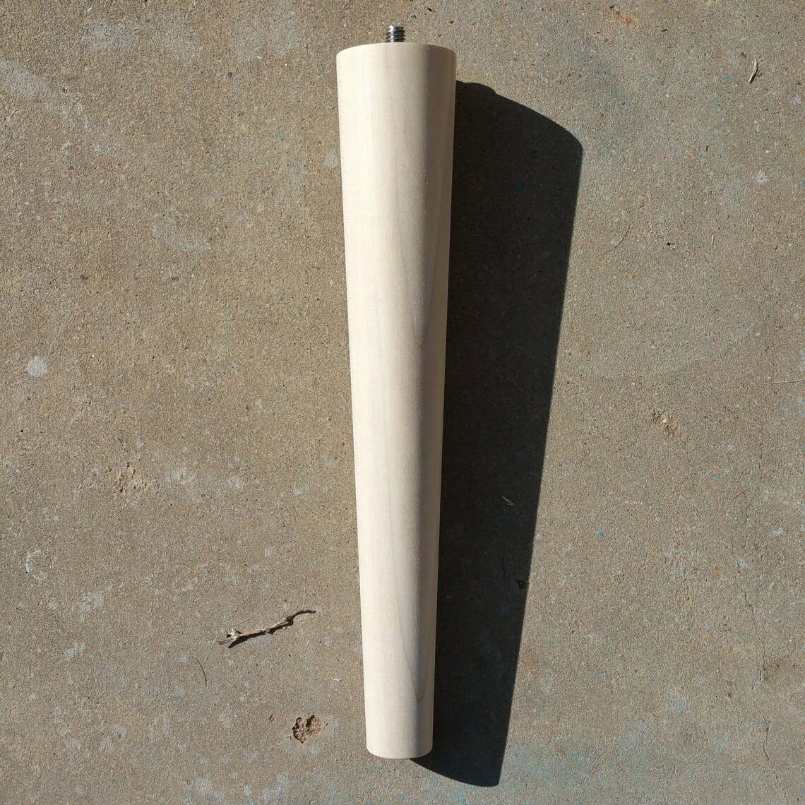 Handmade Mid Century Modern Table Leg: Unfinished Tapered Wood Leg (14 ...