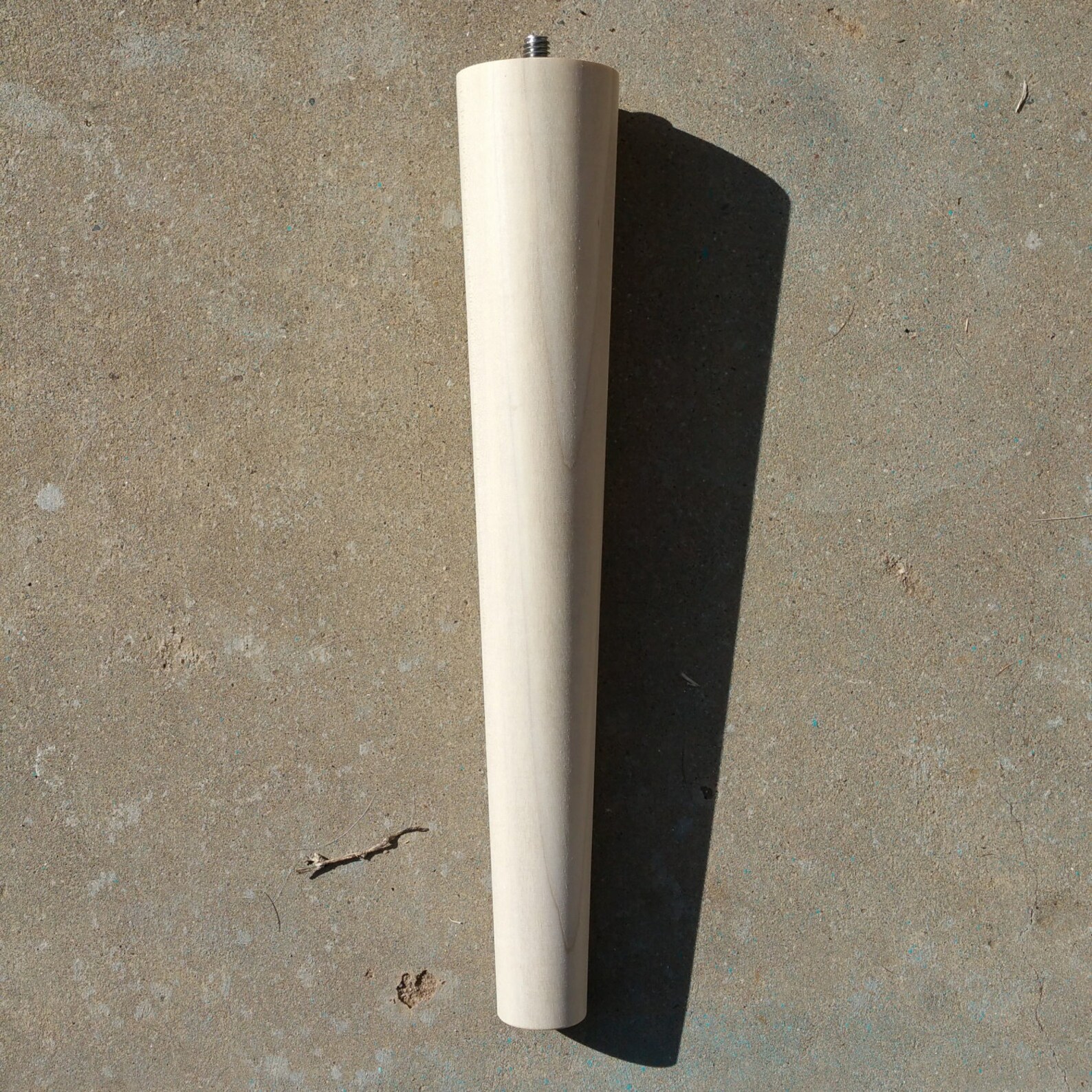 Handmade Mid Century Modern Table Leg: Unfinished Tapered Wood Leg (14 ...