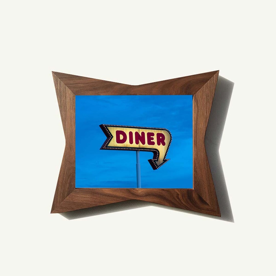 Handmade Mid Century Walnut Starburst Picture Frame – Atomic Design ...