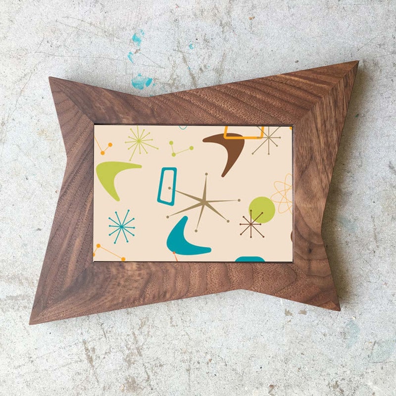 Mid Century Modern Picture Frame - Etsy