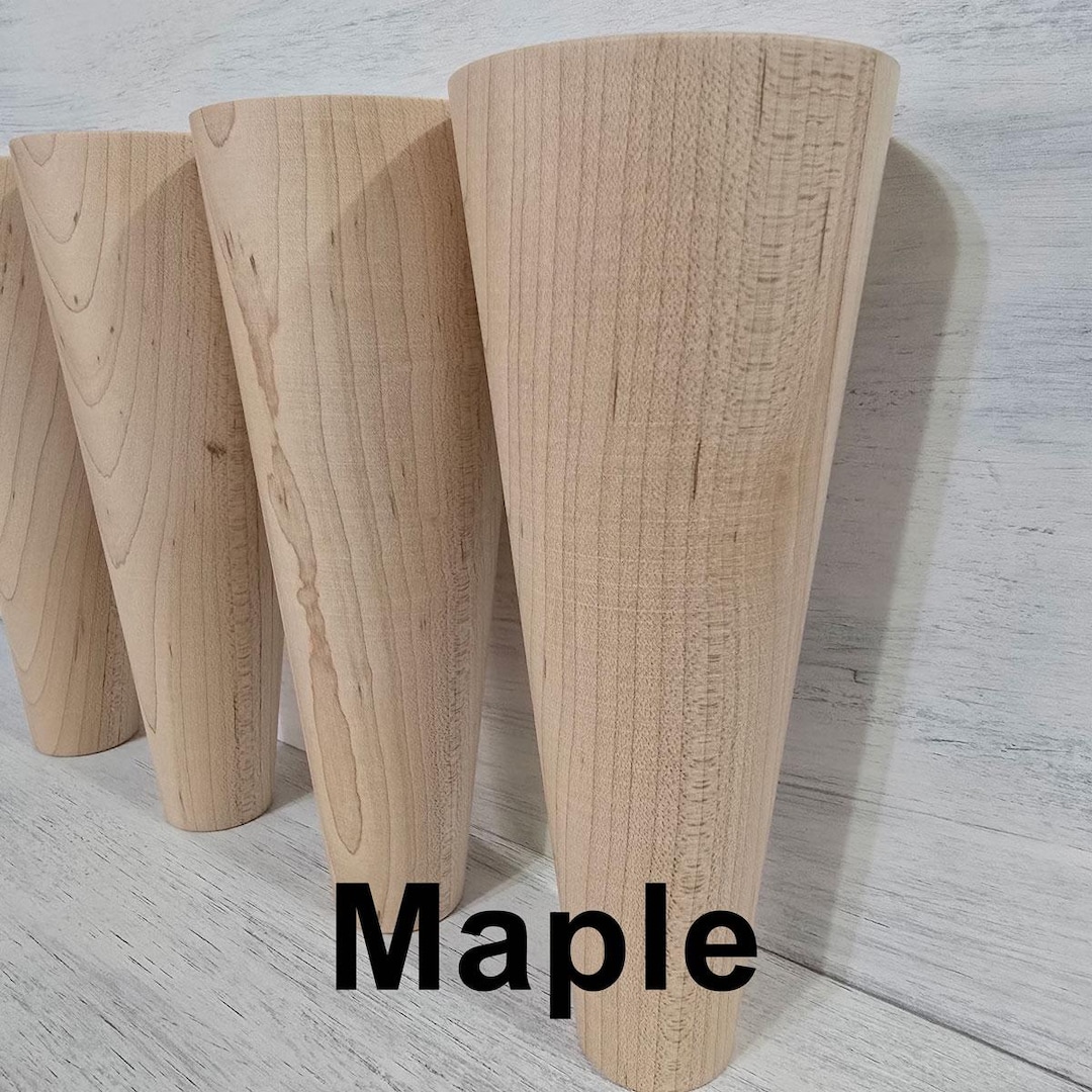 Maple Table Legs - Mid Century Modern Paul Mccobb Style - Set of 4 - Etsy