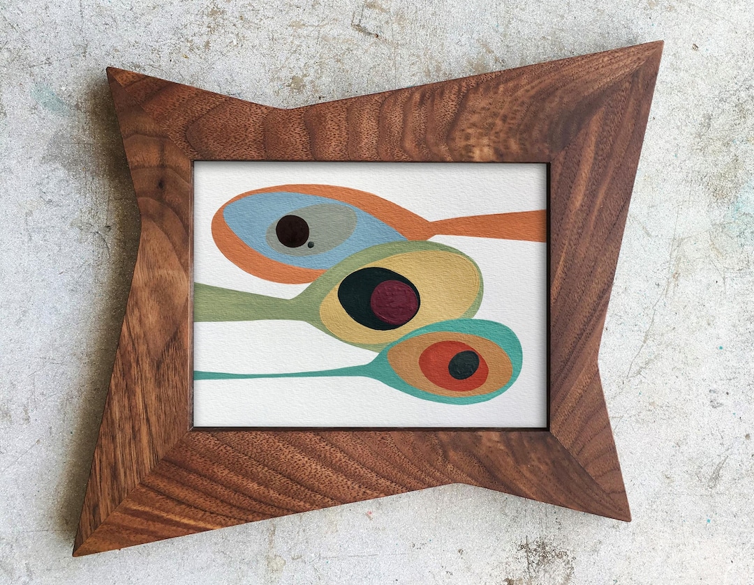 11x14 Atomic Star Picture Frame, Mid Century Modern Picture Frames Made ...