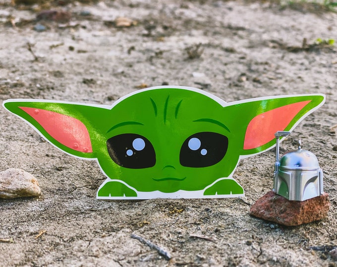Baby Yoda Decal - Etsy