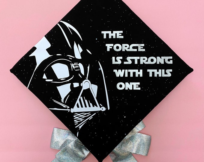 Star Wars Darth Vader Grad Cap Topper | Ready Made Fabric Grad Cap ...