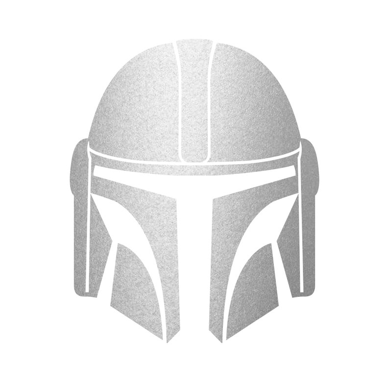 The Mandalorian Helmet Decal - Etsy