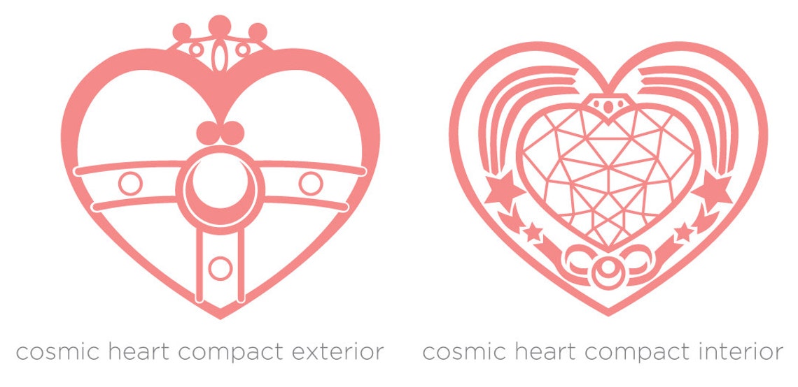 Sailor Moon Cosmic Heart Compact Decal - Etsy Canada