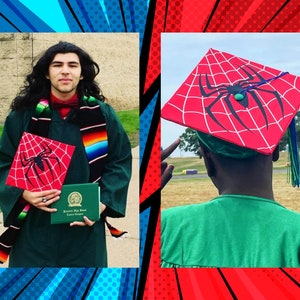 Spider-man Grad Cap Cover - Etsy UK