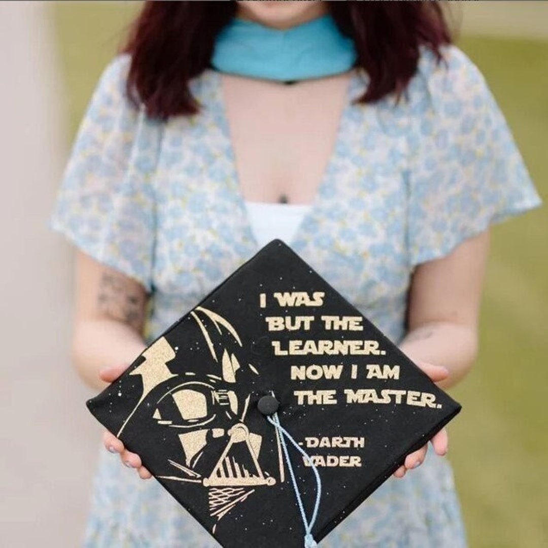 Darth Vader Grad Cap Topper Ready Made Grad Cap Topper 9x9 Grad Cap ...