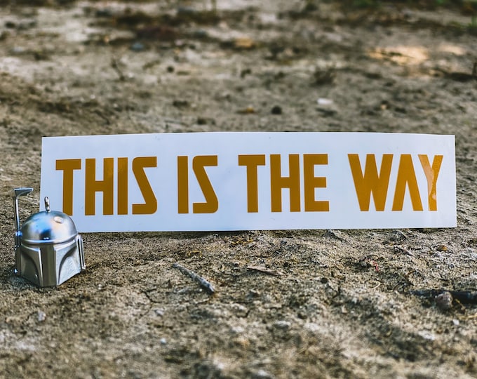 This is the Way Decal - Etsy