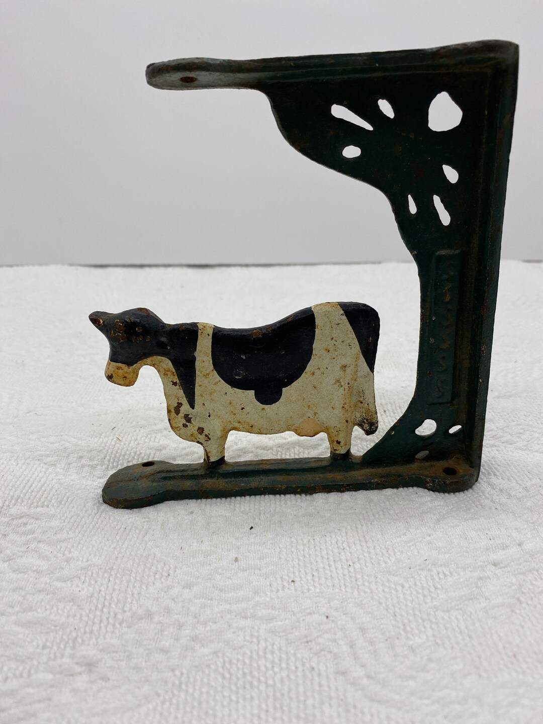 Green Iron Bracket With Cow - Etsy