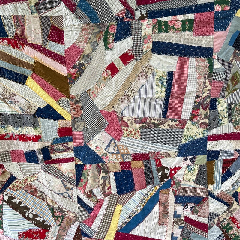 Primitive Quilt - Etsy