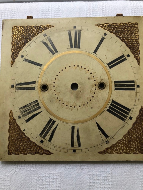 Antique Wood Clock Face | Etsy
