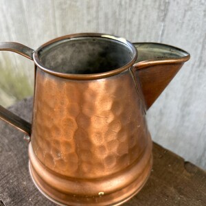 Small Vintage Gregorian Hammered Copper Pitcher - Etsy